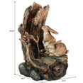 Luxen Home Resin Bunnies Outdoor Fountain with LED Lights - Walmart.com