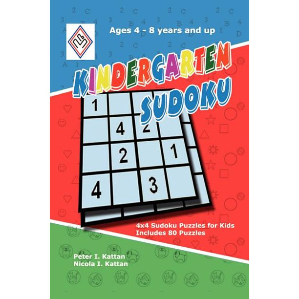 Kindergarten Sudoku : 4x4 Sudoku Puzzles for Kids (Paperback) - Walmart.com