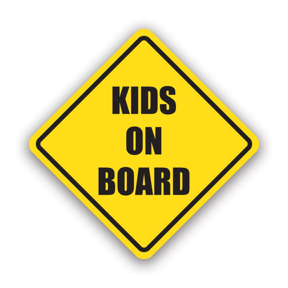 Kids On Board Sticker Decal - Self Adhesive Vinyl - Weatherproof - Made ...