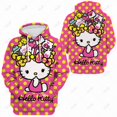 2023 Spring Cartoon Hello Kitty Hoodie Womens Kawaii Hoodie Hello