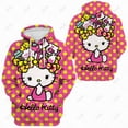 2023 Spring Cartoon Hello Kitty Hoodie Womens Kawaii Hoodie Hello