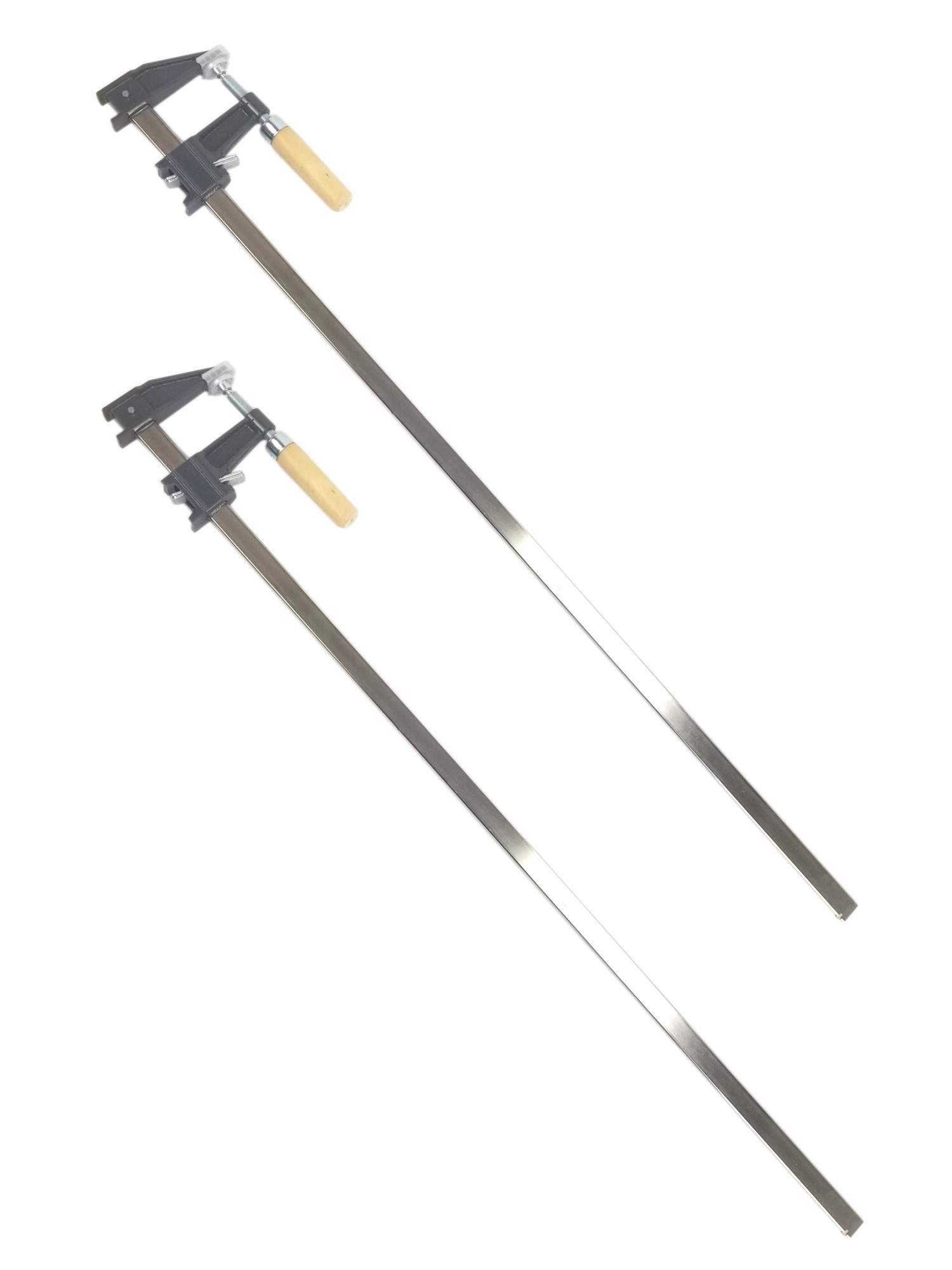 Set of 2 - 36" Steel Bar Clamp with Metal Ratcheting System and Quick ...