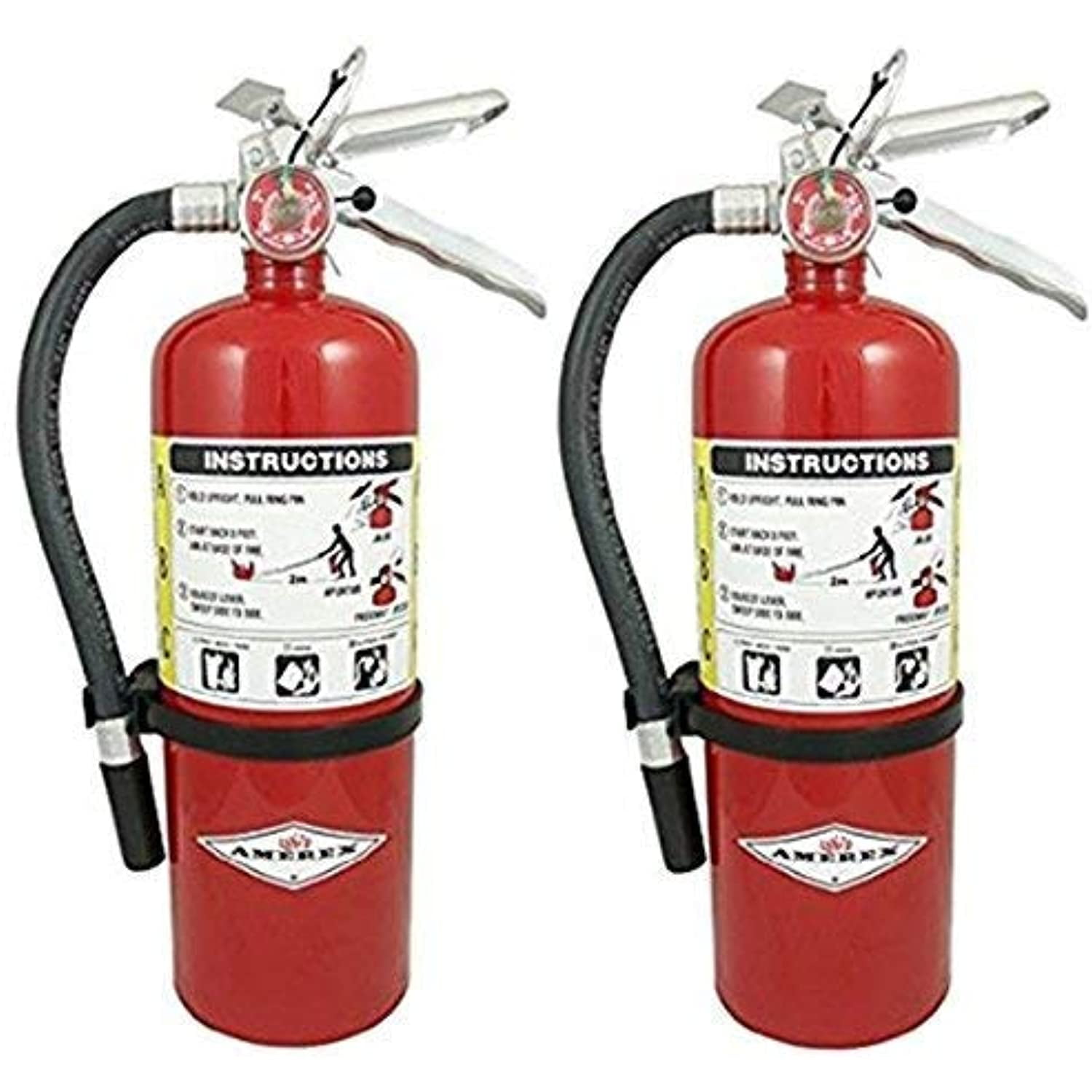 Amerex B500 - 5 Lb ABC Dry Chemical Portable Fire Extinguisher - 2 Pack ...