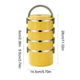 Wcynlzxg Insulated Rice Bucket with Lid, Lunch Box Bag Bento Box ...