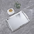 16.3"x11" Large Stainless Steel Serving Platters, Heavy-Duty ...