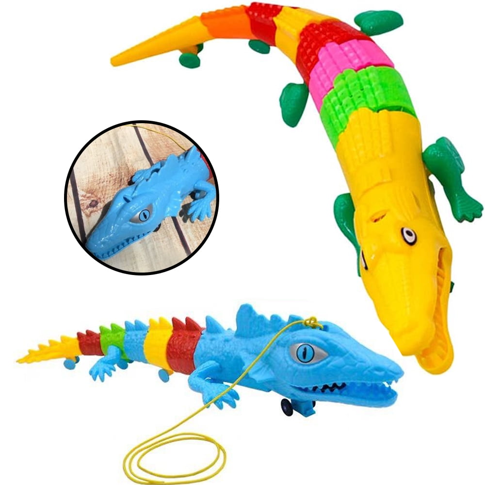 Dsseng 2Pcs LED Luminous Educational Musical Electric Crocodile Toy Set ...