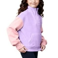 BOBOGOJP Girls' Hoodies Sweatshirts Half Zipper Pullover Crop Tops for ...