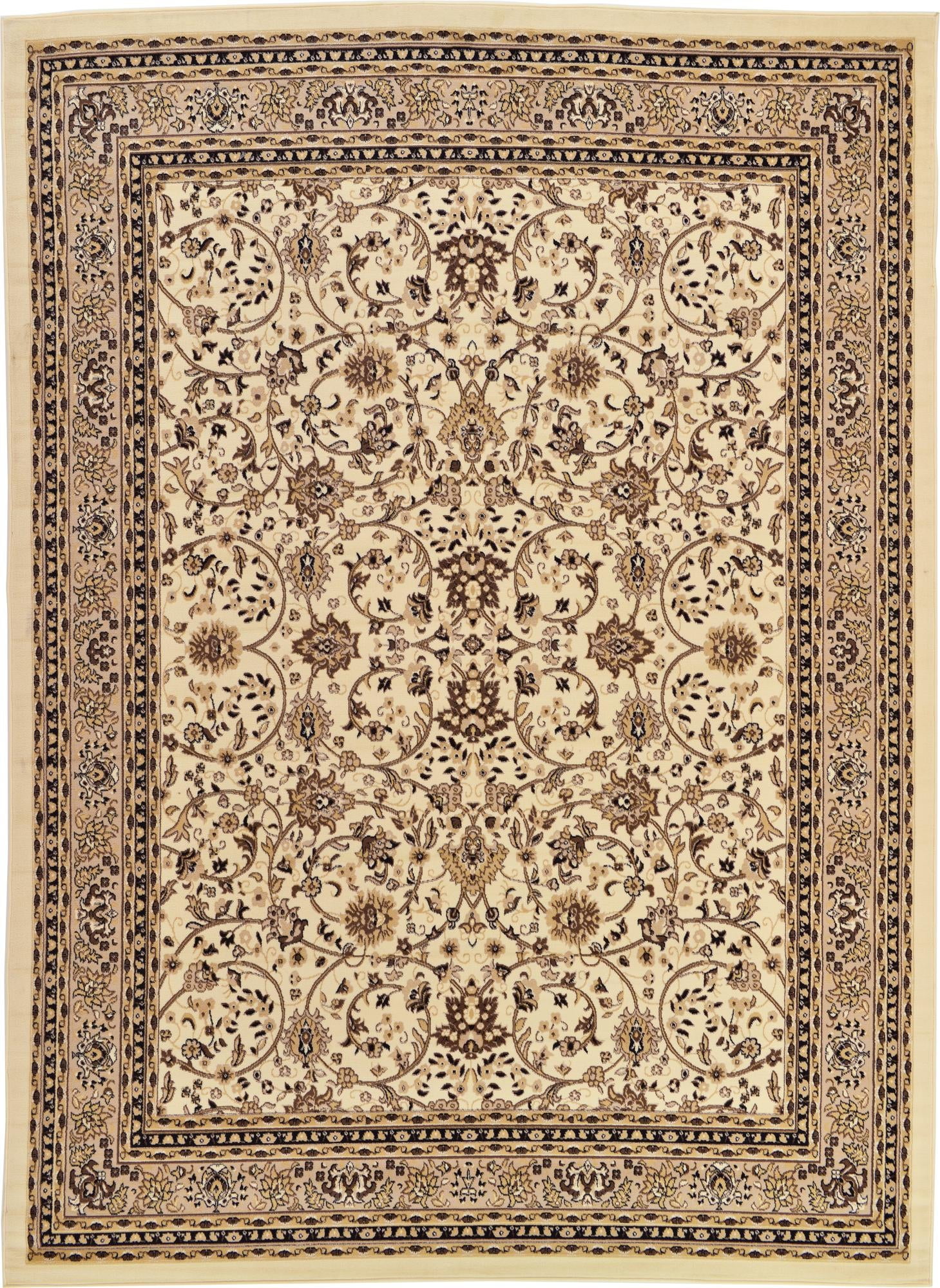 Rugs.com Yasmin Collection Rug – 10' x 13' Ivory Medium Rug Perfect For ...