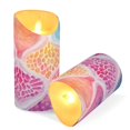 2PCS Small Flameless Candles Lamp Flameless Candles Slanted Candle Lamp ...