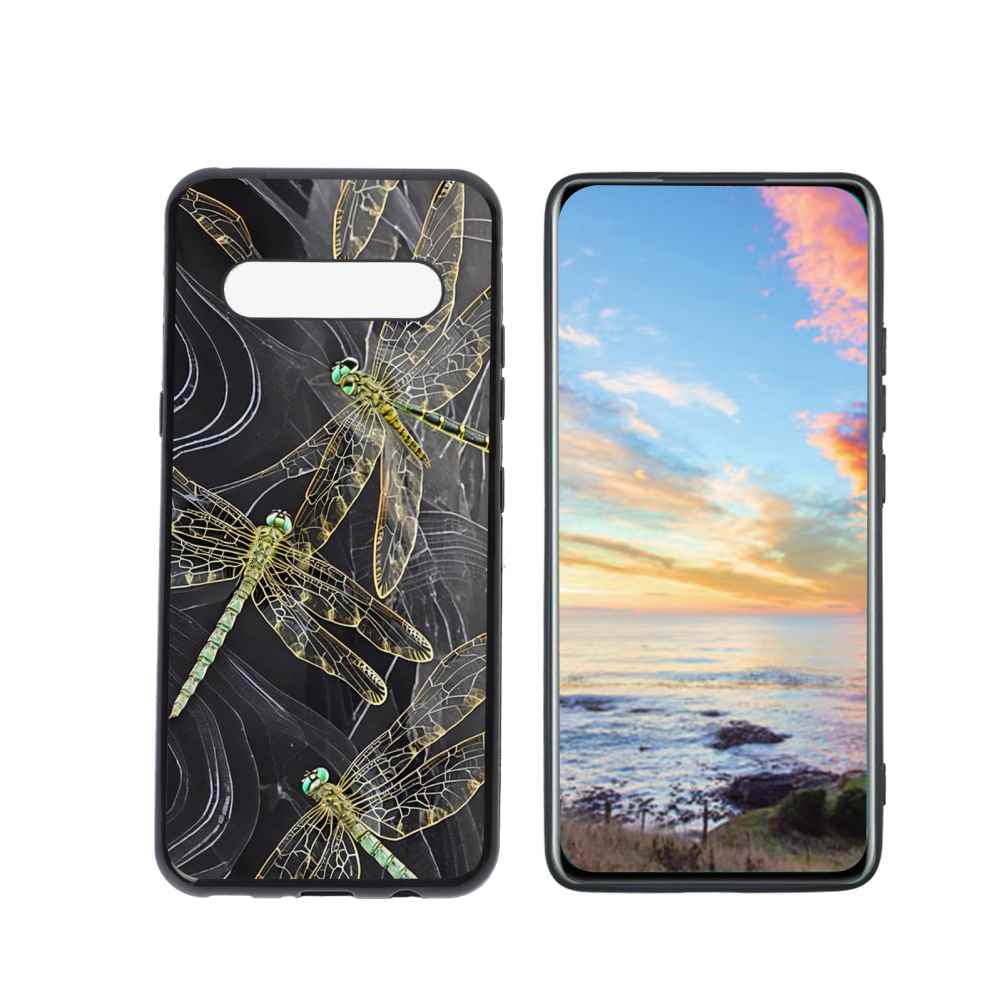 Black-Dragonfly-81 Phone Case, Degined for LG V60 ThinQ 5G Case Men ...