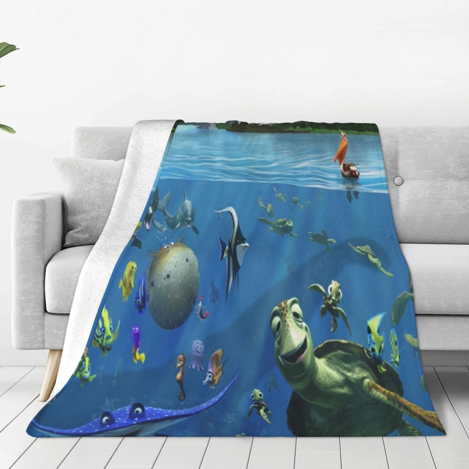 Manta de Buscando a Nemo, decoración de habitación, mantas de franela ...