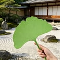 CHENjy Ginkgo Leaf Hand Cranked Fan, Plastic Portable Summer Cooling ...