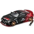 Lexus LC500 RHD Black and Red ADVAN Livery "HKS" and Driver Figure ...