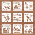 1Set Large Plastic Reusable Drawing Painting Stencils Templates for ...
