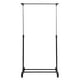 Ktaxon Adjustable Rolling Garment Rack Single Hanging Bar Clothes ...
