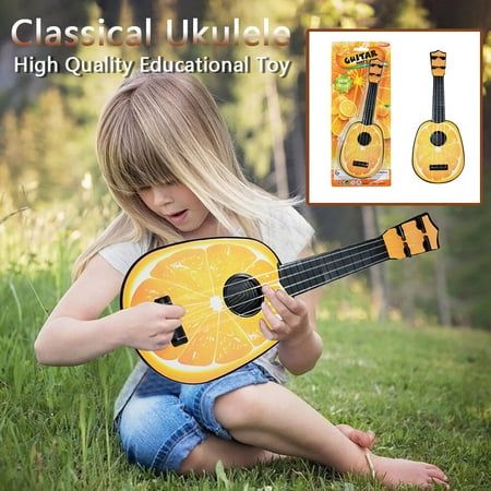 XZNGL Children Can Play Ukri Mini Virtual Fruit Guitar Childrens Early ...