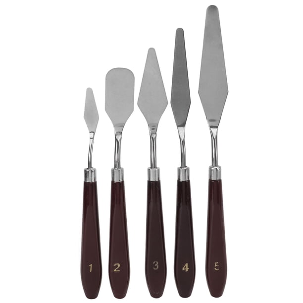 Artist Painting Knives Set,5Pcs Palettes Knife Ergonomic Handle Thick ...