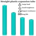 200 Pcs Expanding Plastic Screw Anchors 1/4 Hole Green Plastic Anchors ...