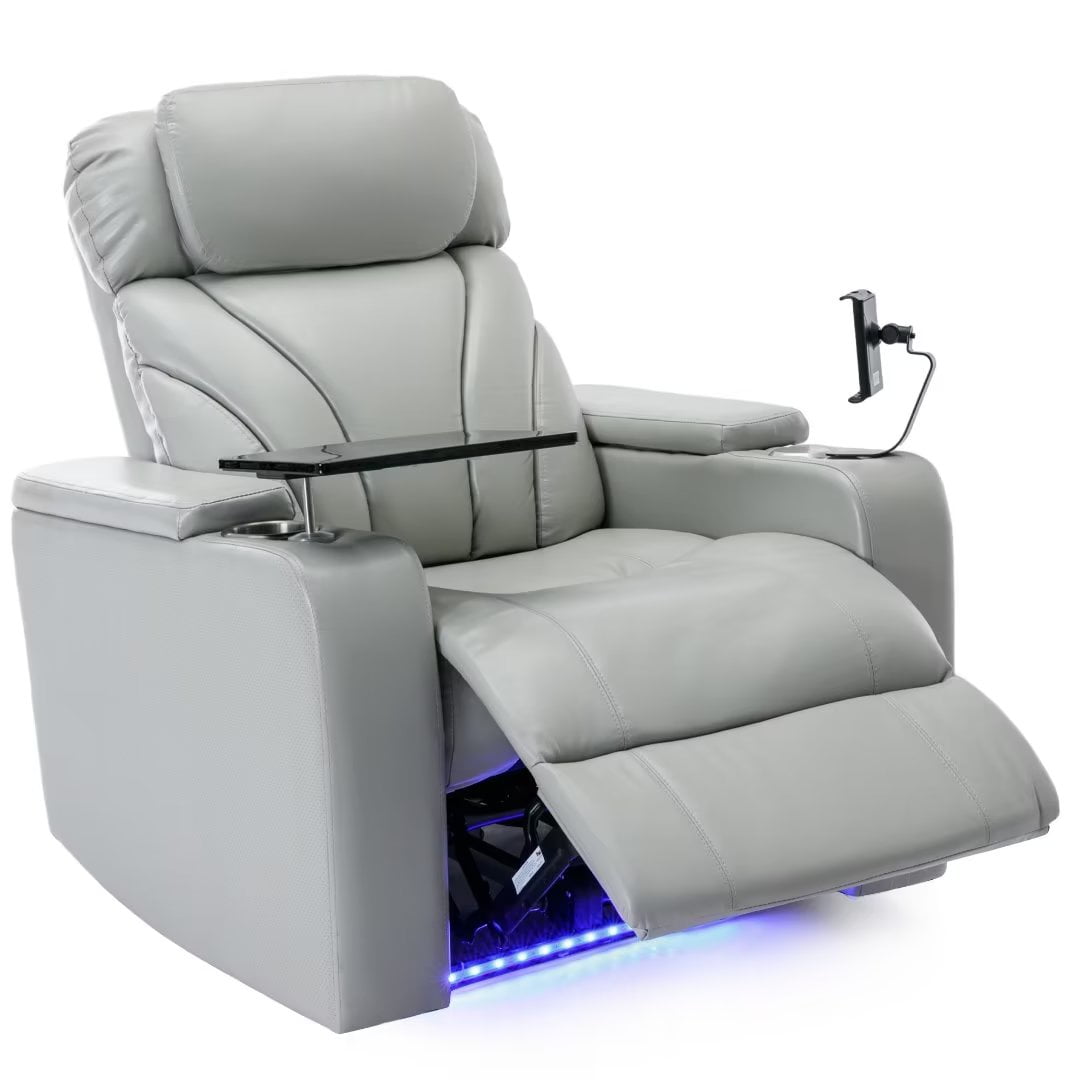 Power Motion Recliner with Multimedia Audio Armrest, Electric Recliner ...