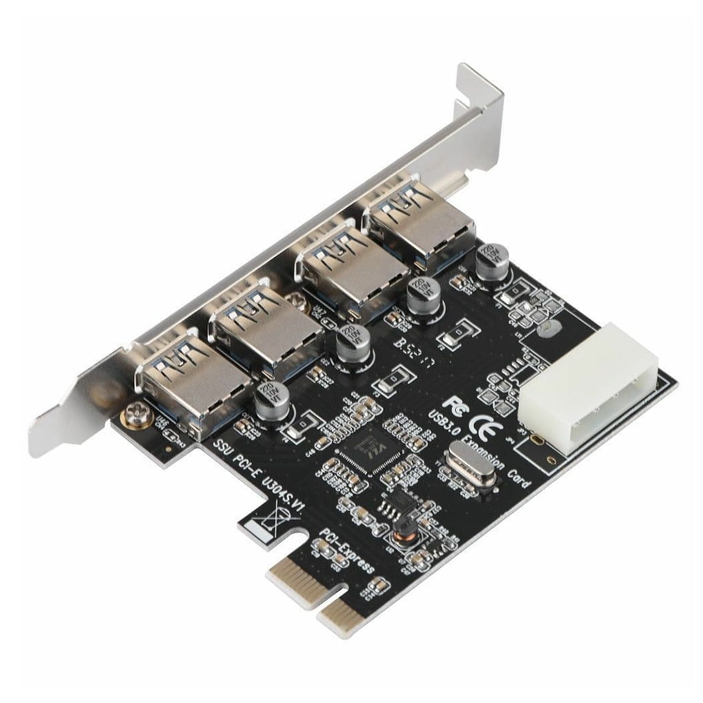 Cateissary Adaptador de 2/4 puertos PCI-E a USB Tarjeta de expansión de ...
