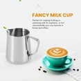 Milk Frothing Pitcher 350Ml (12Oz)Steaming Pitchers Stainless Steel ... Milk Frothing Pitcher 350Ml (12Oz)Steaming Pitchers Stainless Steel ...