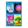 Disney Parks Walt Disney World Icons Poster Set of 4 Puzzle New with ...