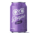 C&C Grape Soda Grape Flavored Soda Soft Drink, 12 fl oz Cans, 12 Pack ...