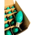 IYFFDFE-25 Pack 7 Watt C9 Ceramic Green Incandescent Light Bulb ...