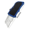 Blue Metal Aerospace Aluminum Sandpaper Face Knife Handle Paper Cutter ...