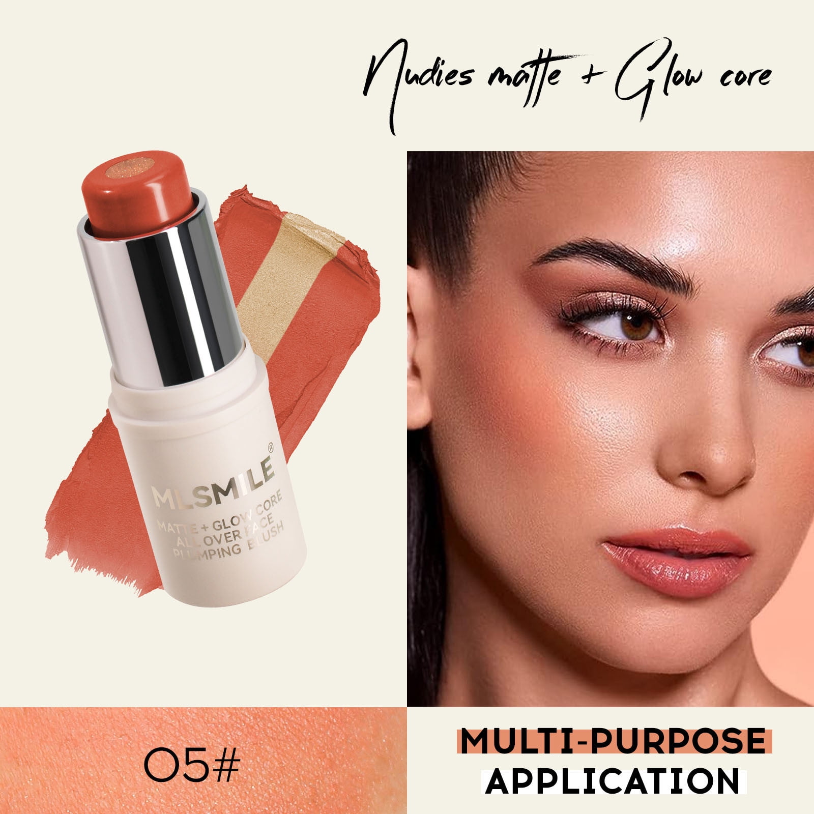 Click here for Egnmcr Blush Two Color Blush Sandwich Blush Stickl... prices