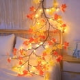 48LED 8 Lighting Modes Maple Leaf LED Tree Branch Lights for Wall ...