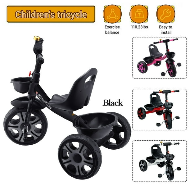 Outdoors Kids Tricycles Child Trikes with Front Basket and Back Basket ...
