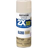 Almond, Rust-Oleum American Accents 2X Ultra Cover Gloss Spray Paint ...
