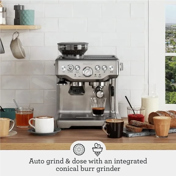Breville Large Barista Express Espresso Machine with Coffee Grinder ...