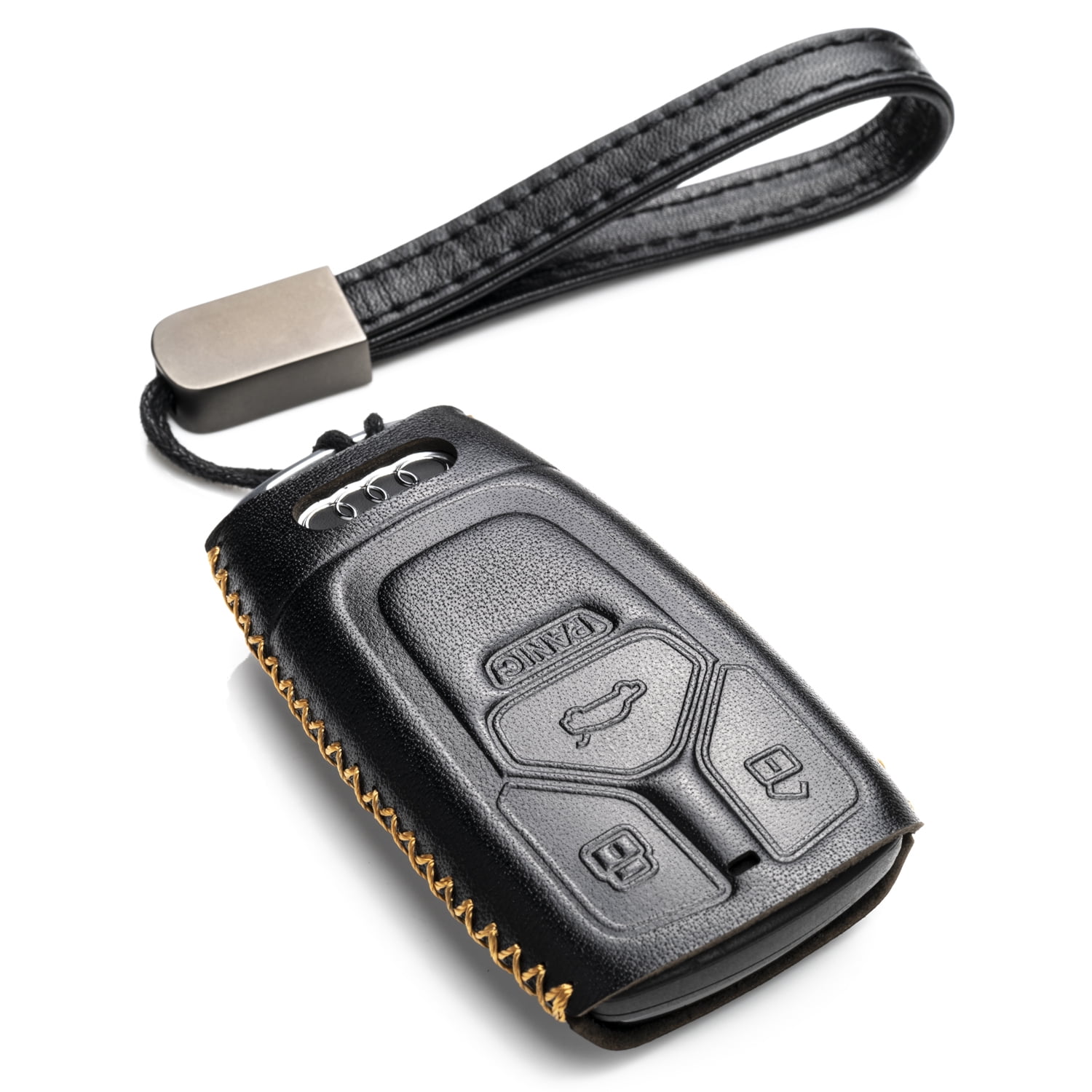 Vitodeco Leather Smart Key Fob Case Compatible with Audi A4, A5, Q7, S4 ...