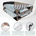 Full Quilt Bedding Set Abstract Geometric Leopard Plaid Summer Quilt ...