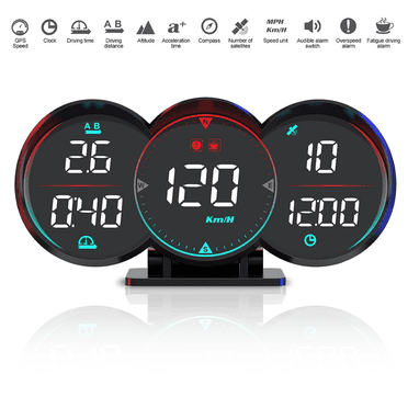 ACECAR Digital GPS Speedometer, Universal Car HUD Head Display with ...