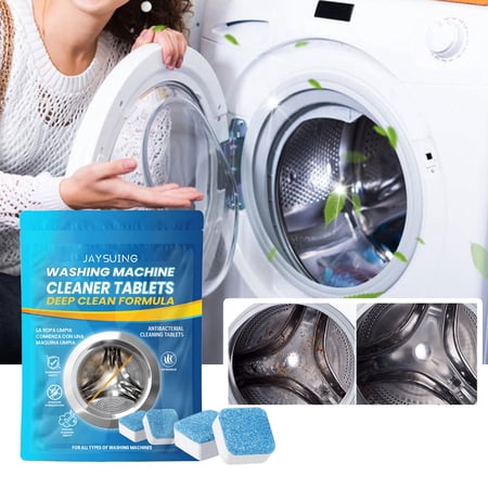 Washing Machine Cleaner Tablets,Solid Washer Deep Cleaning Tablet, Deep ...