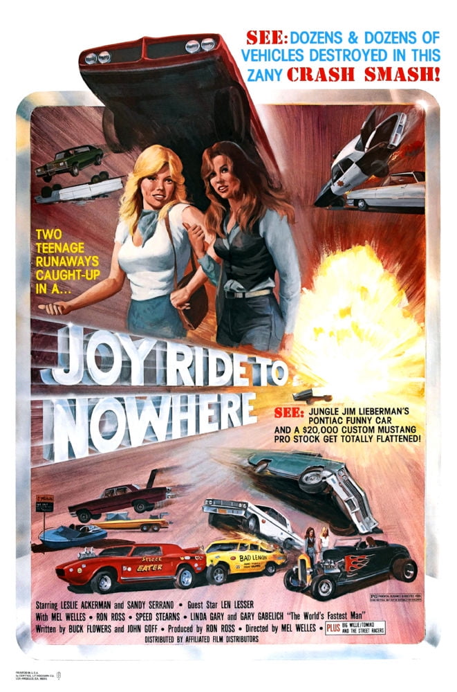 Joyride To Nowhere Movie Poster 11inx17in Mini Poster in Mail/storage ...