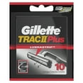 Gillette Trac II Plus Razor Blade Refills, 10 Count Twin Blades with ...