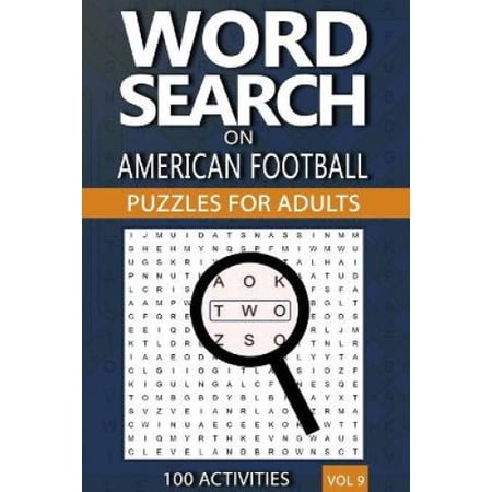 Word Search on American Football: Puzzles for Adults | Walmart Canada