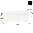 Mainstays Plastic 3 Compartment Drawer Organizer, Multi-Use, Clear, 13. ...