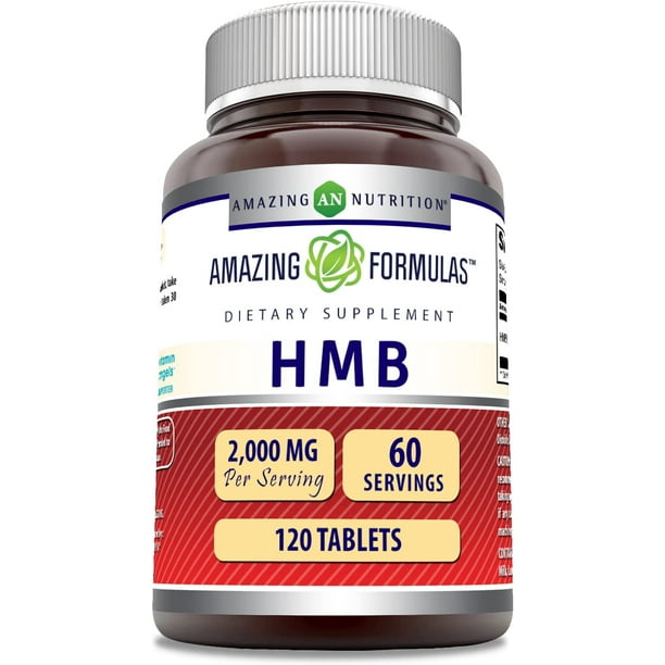Amazing Formulas HMB (Beta-Hydroxy Beta-Methylbutyrate) 2000mg per ...