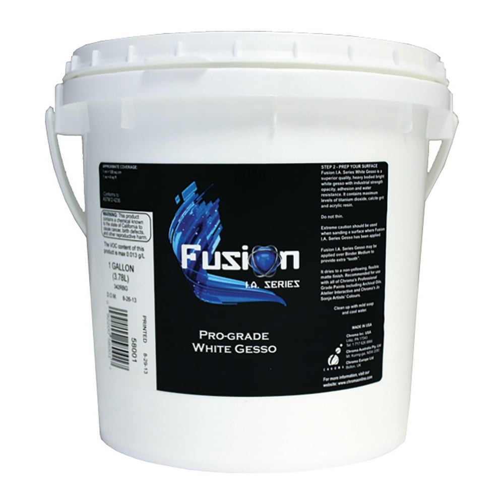 Chroma Fusion Medium, Gesso, Gallon - Walmart.com - Walmart.com