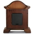 Bedford Clock Collection Redwood Brown Analog Mantel Clock with Chimes ...