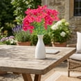 12.9in Artificial Morning Glory Bouquet with Green Foliage, Realistic ...