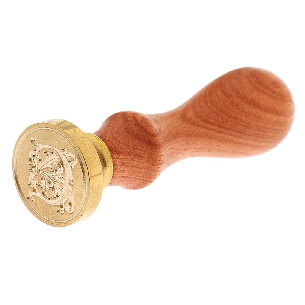 Retro Sealing Classic Stamp Wooden Alphabet Letter C - Walmart.com