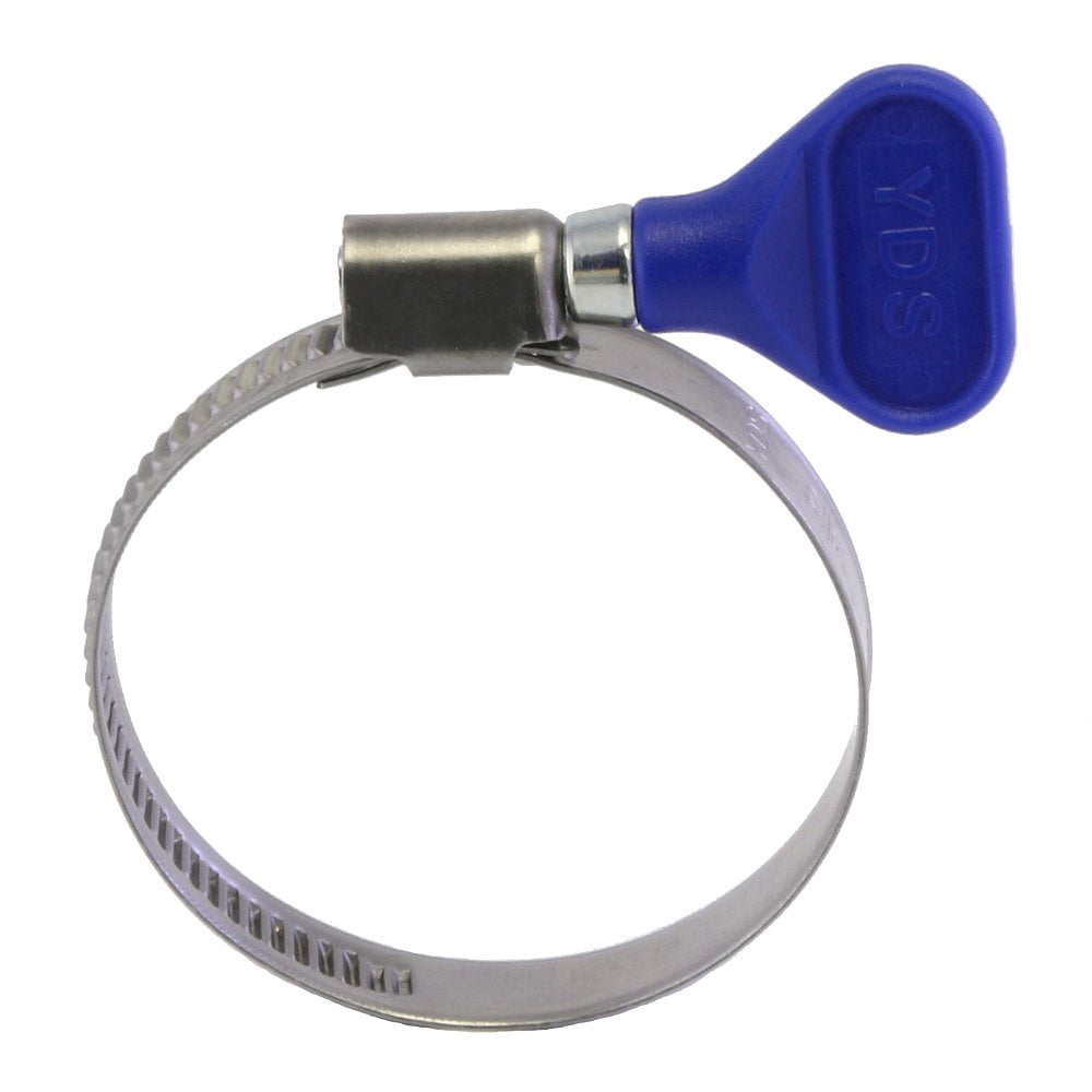 YDS Butterfly Stainless Steel W2 Hose Clamp, Turn Key, 32-50 mm (1-1/4 ...