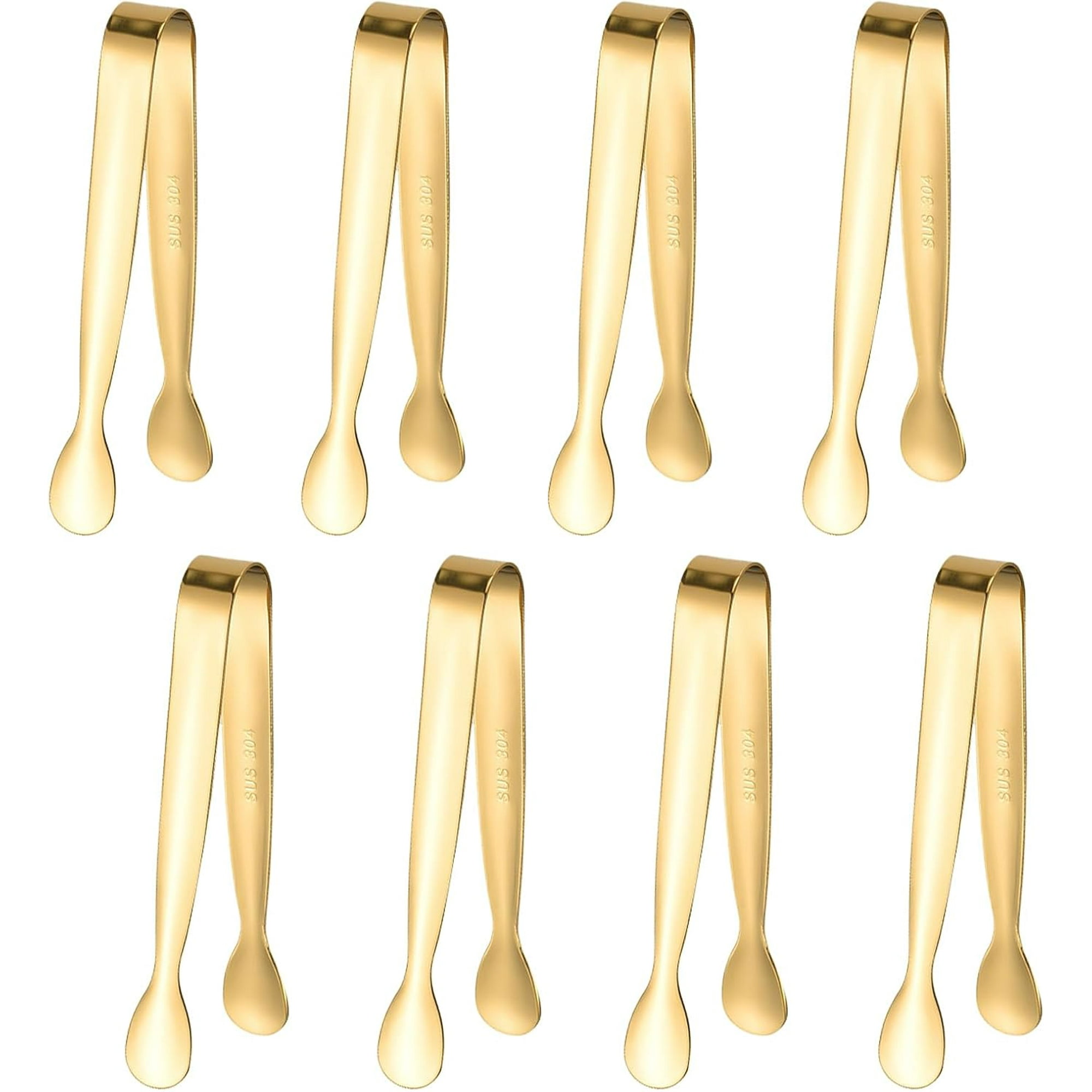 Click here for Kiibsot 8pcs Gold Mini Metal Tongs  4.3 Stainless... prices