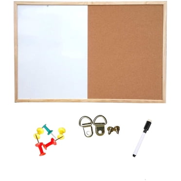 Large Bulletin Board, 36 "x 24" White Cork Boards for Walls with Frame ...